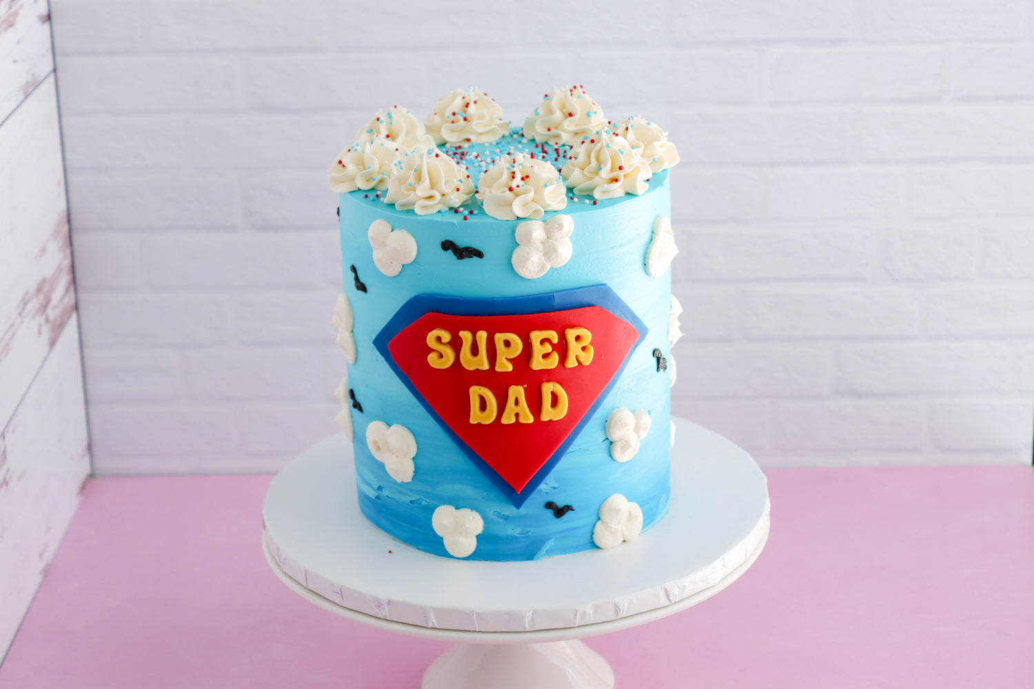 Kootek Super Dad Cake with Vanilla Cake and Vanilla Buttercream