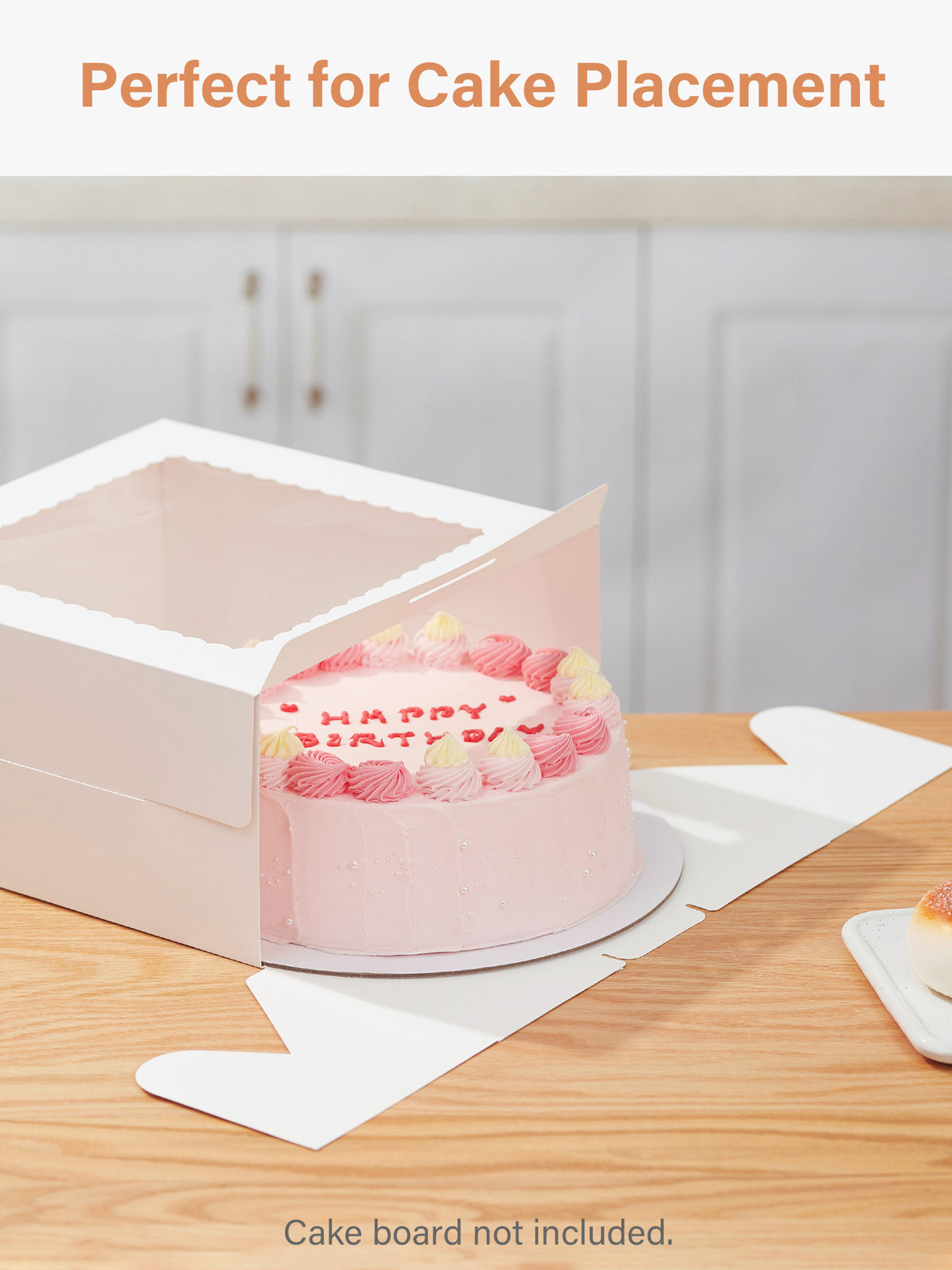 Kootek Cake Boxes with Window 24pcs 10x10x5 Inches Bakery Boxes Pastry