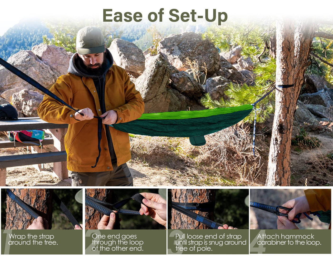 Kootek Camping Hammock Portable Indoor Outdoor Tree Hammock