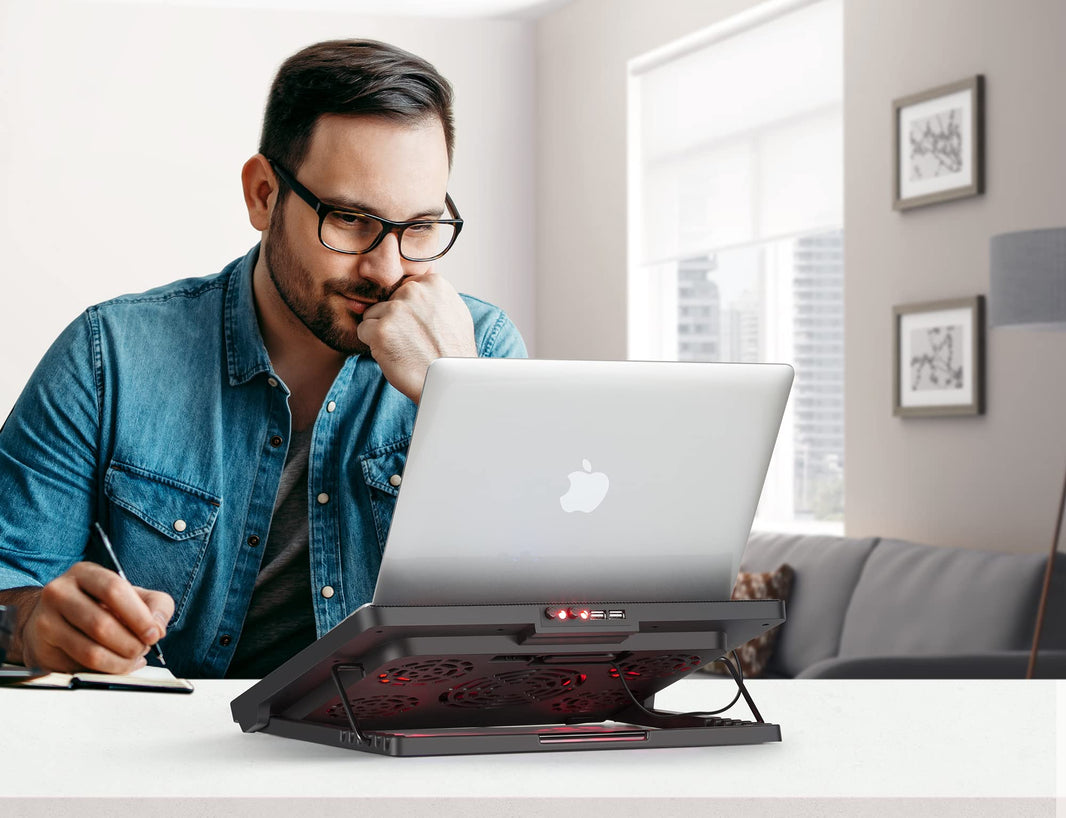 Kootek Laptop Cooling Pad 12"-17" Cooler Pad Chill Mat 5 Quiet Fans