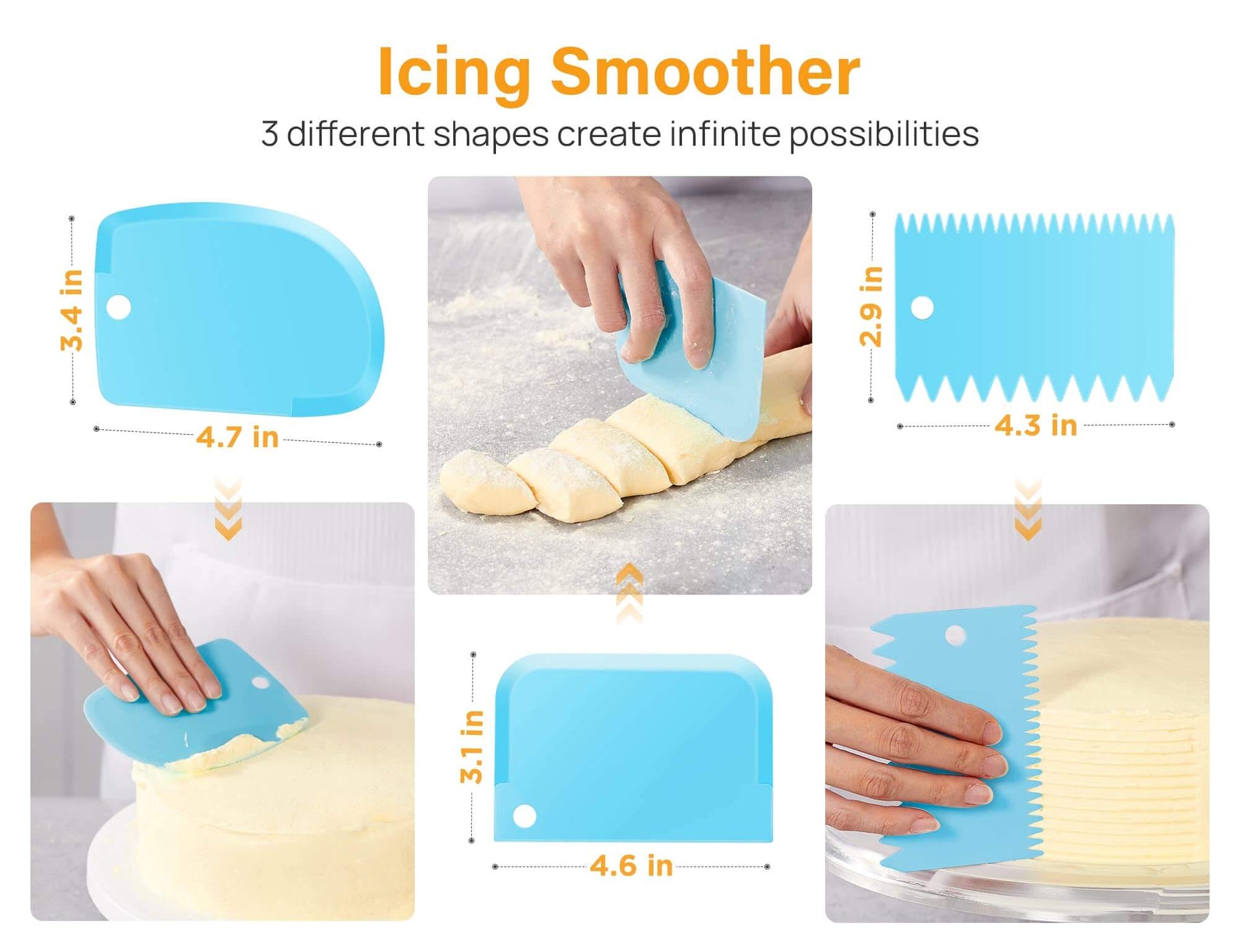 Kootek 42-Piece Piping Bags and Tips Set with 30 Icing Piping Tips, 2