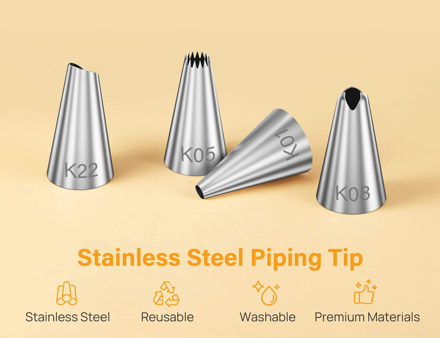 Kootek 42 Pieces Cake Decorating Kits Supplies with 36 Numbered Icing